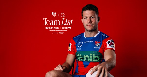 Round 25 NRL team list | Knights
