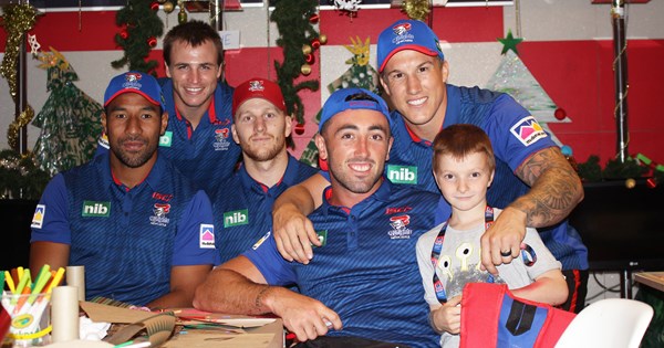 Knights join in the fun at JHCH Christmas Party | Knights