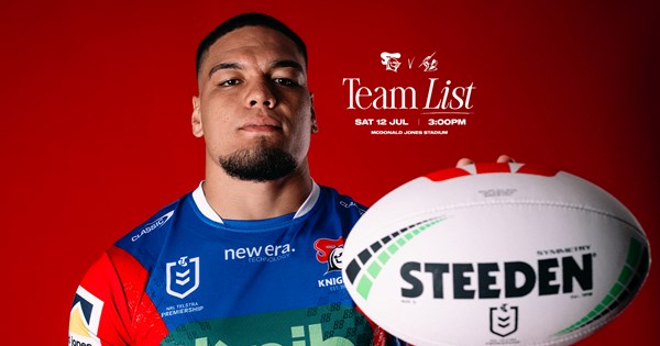 Round 19 NRL team list | Knights