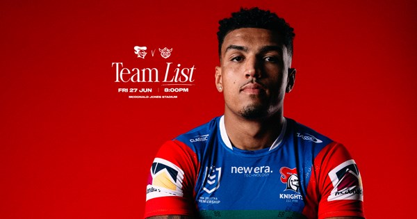 Round 17 NRL team list | Knights