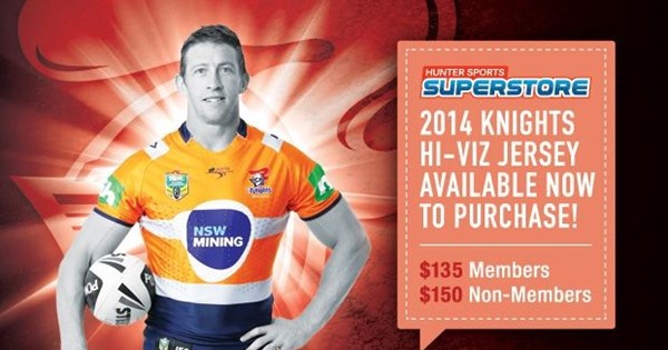 Knights' Mining jersey in store now | Knights